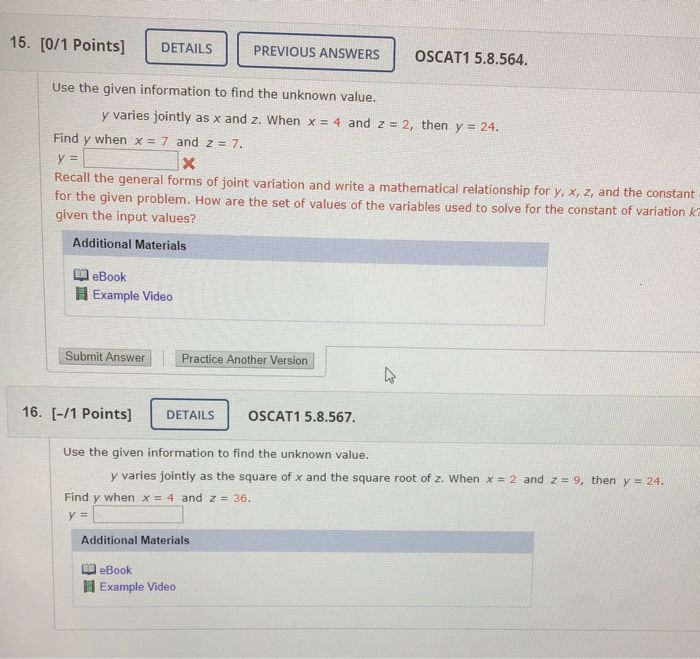 Solved 15. [0/1 Points] DETAILS PREVIOUS ANSWERS OSCAT1 | Chegg.com