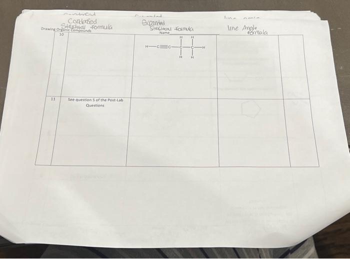 Solved Drawing Organic Compounds 9 Condensed 8 Structural | Chegg.com