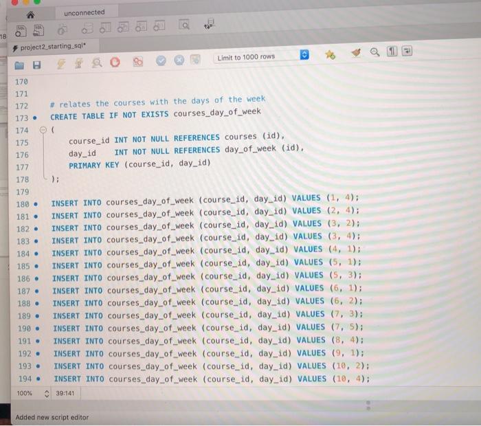 Solved Task Become comfortable with SQL. Must write SQL to | Chegg.com