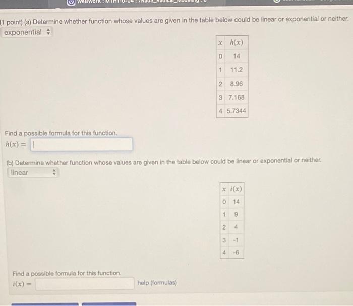 Solved 1 Point A Determine Whether Function Whose Values 