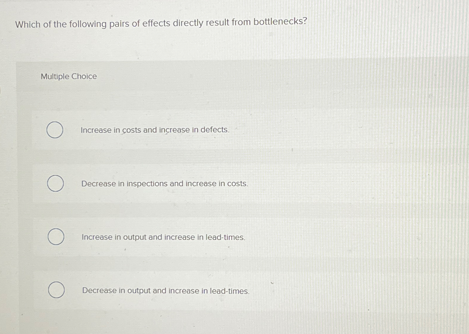 Solved Which of the following pairs of effects directly | Chegg.com