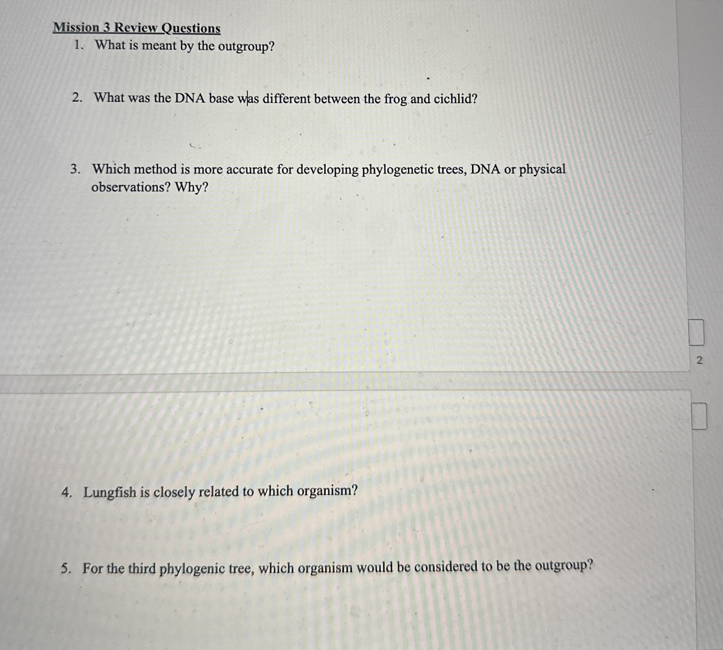 Solved Mission 3 ﻿review Questionswhat Is Meant By The