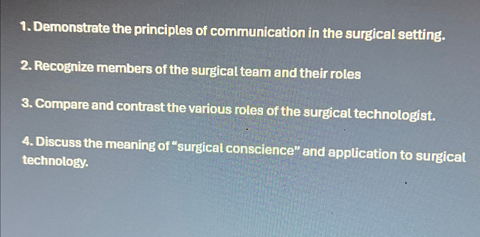 Demonstrate the principles of communication in the | Chegg.com