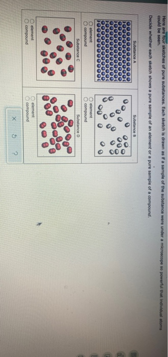 Solved Here are four sketches of pure substances. Each | Chegg.com