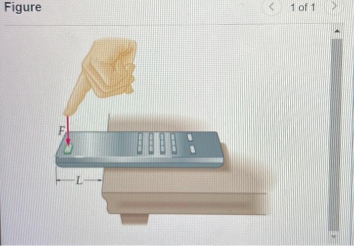 Solved A 0.142 kg remote control 22.0 cm long rests on a | Chegg.com