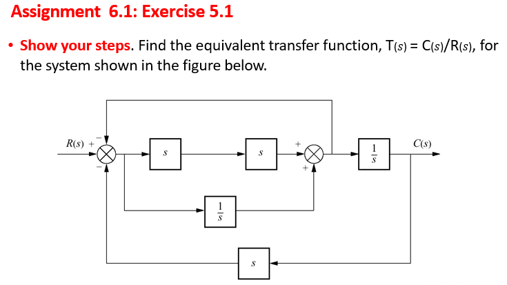 Solved Assignment 6.1: Exercise 5.1Show your steps. Find the | Chegg.com