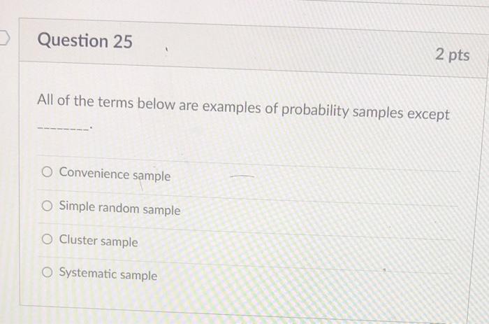Solved All of the terms below are examples of probability | Chegg.com