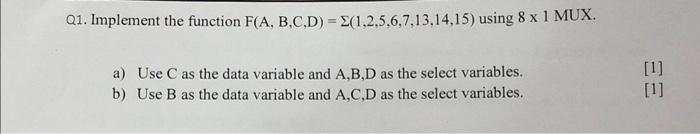 Solved Q1. Implement the function | Chegg.com