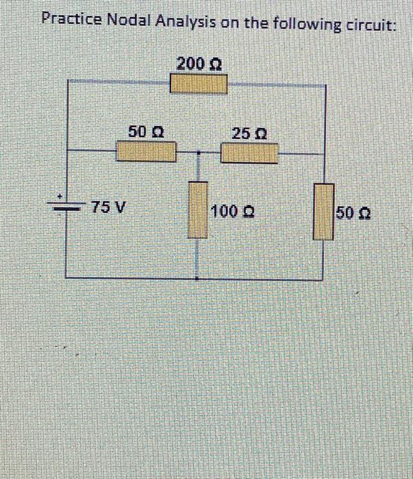 Solved Practice Nodal Analysis on the following circuit: | Chegg.com