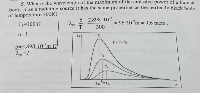 Solved 5. What is the wavelength of the maximum of the | Chegg.com