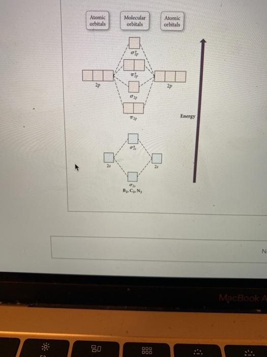 Solved On your work shown and using the molecular orbital | Chegg.com