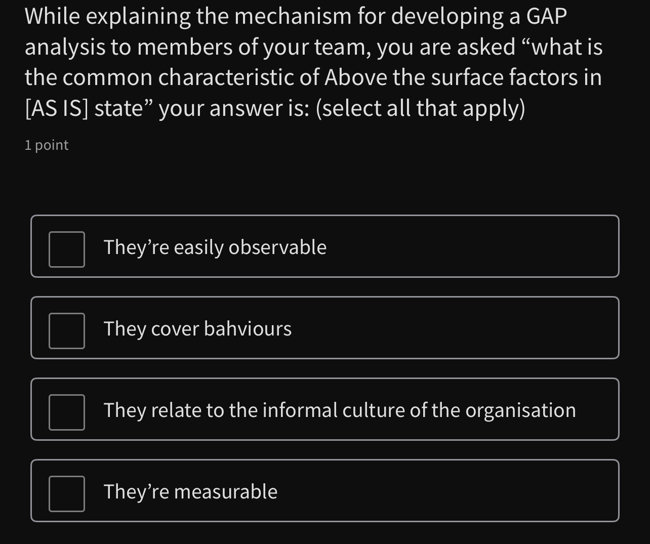 Solved While explaining the mechanism for developing a GAP | Chegg.com