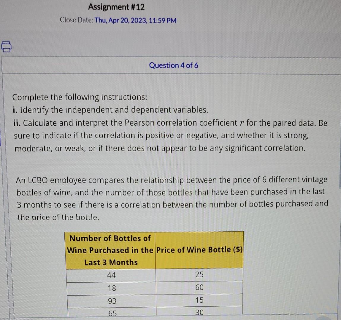 Solved Complete the following instructions: i. Identify the | Chegg.com