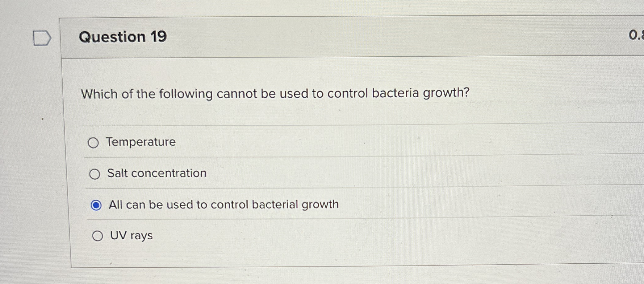 Solved Question 19Which of the following cannot be used to | Chegg.com