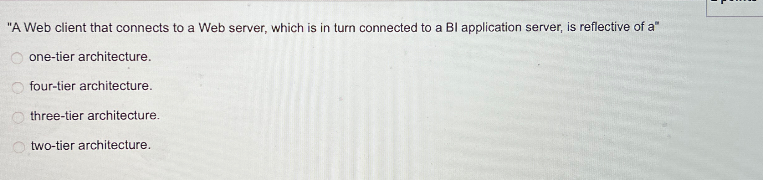Solved "A Web client that connects to a Web server, which is | Chegg.com