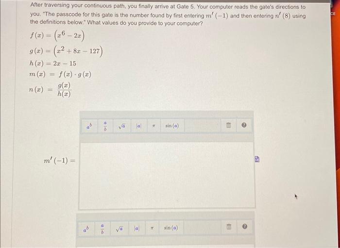 Solved After traversing your continuous path, you finally | Chegg.com