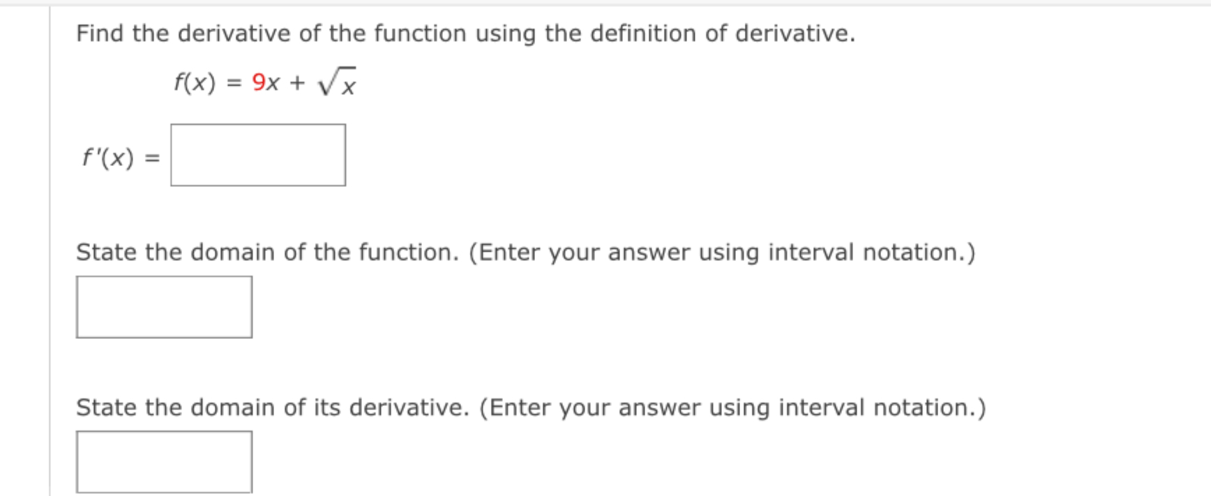 Solved Find the derivative of the function using the | Chegg.com