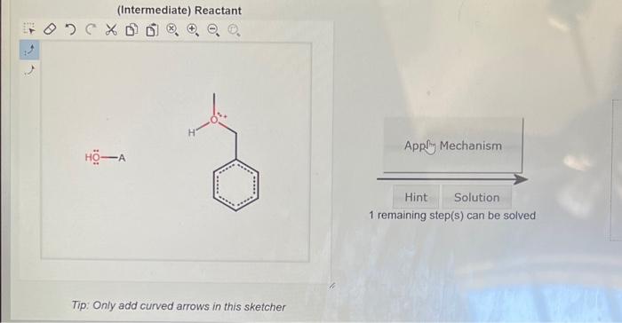 Solved Tip: Only add curved arrows in this sketcher | Chegg.com