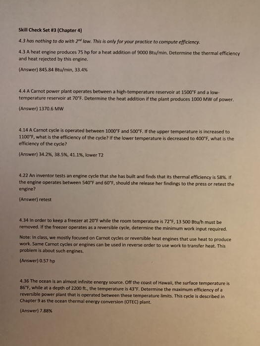 Solved Skill Check Set #3 (Chapter 4) 4.3 has nothing to do | Chegg.com