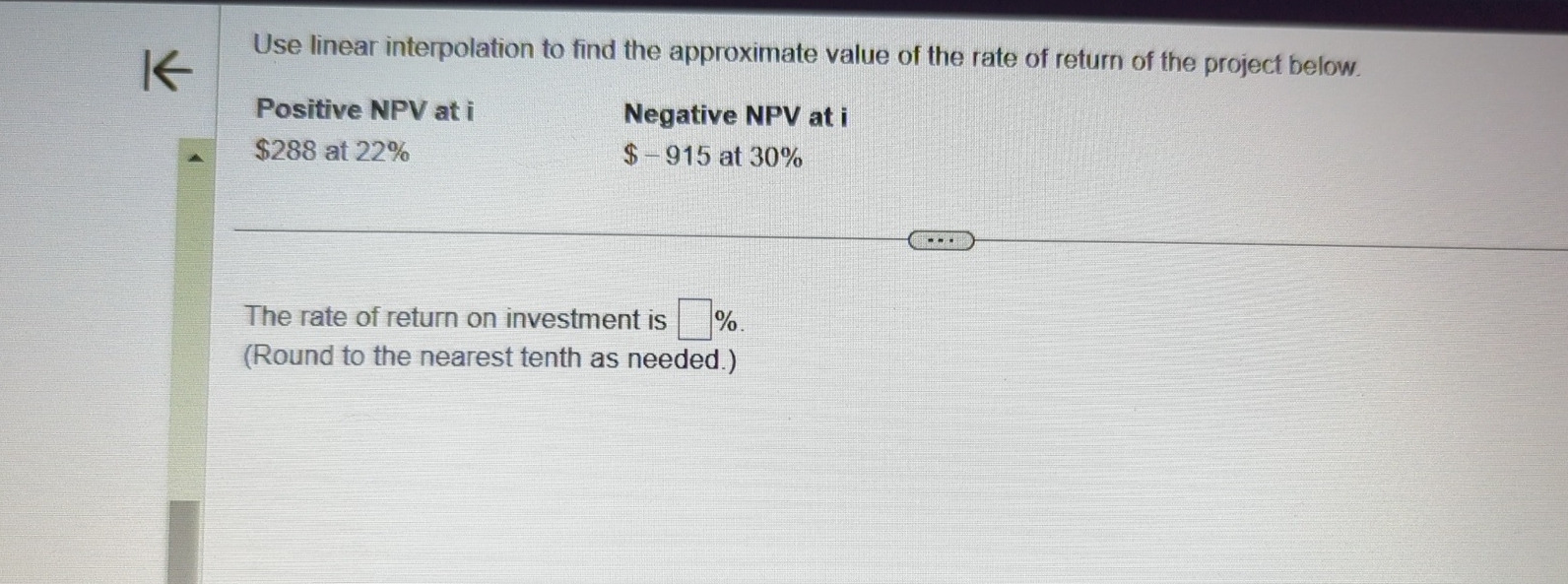 Solved Use linear interpolation to find the approximate | Chegg.com