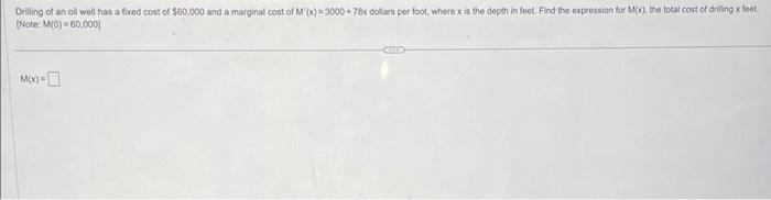 Solved Nole. M(0)=60,000}. M(x)= | Chegg.com