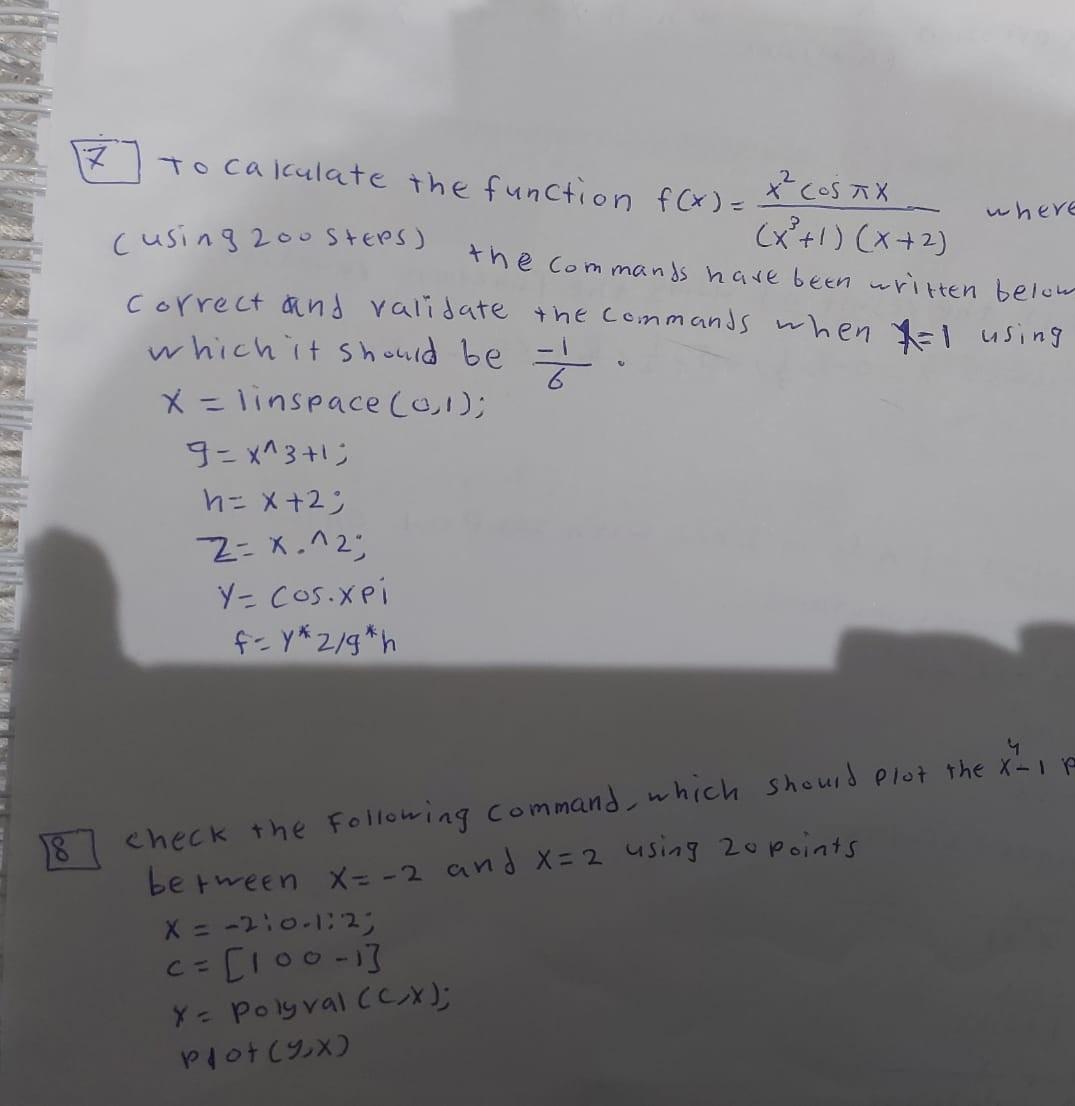 Solved 3 to 5 in step 0,01 6 calculate the value of the | Chegg.com