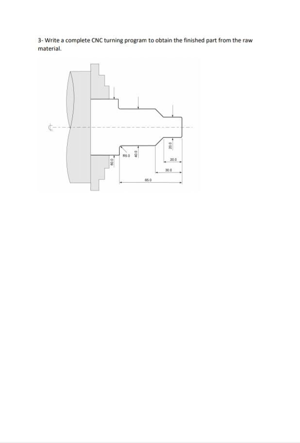 Solved ME 462 Assignment 1 CNC Programing exercises 1- If | Chegg.com
