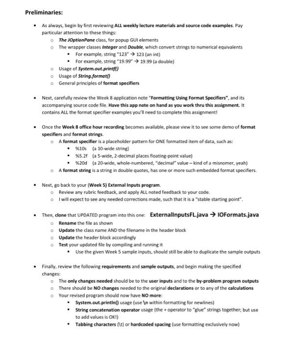 Solved Java Programming languageFor this assignment, work | Chegg.com