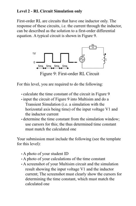 Solved Level 4 - RLC Circuit Analysis This level uses the | Chegg.com