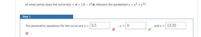 Solved At what points does the curve r(t)=ti+(7t−t2)k | Chegg.com