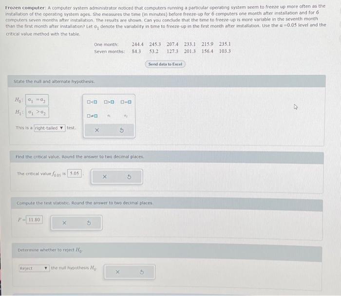 Solved Frozen computer: A computer system administrator | Chegg.com