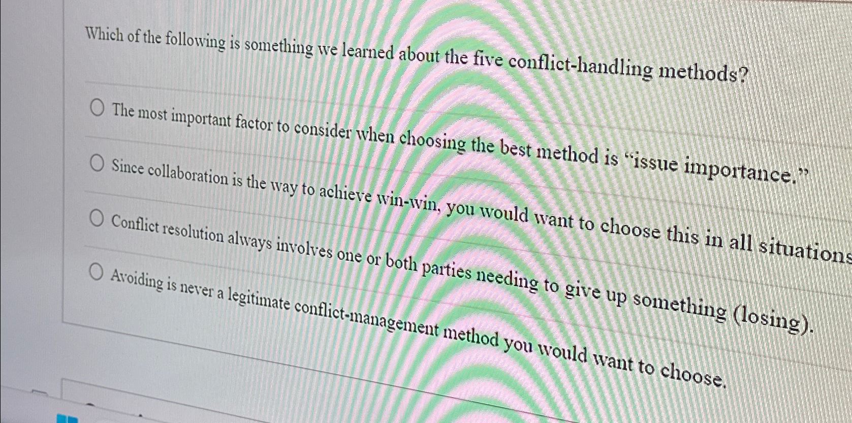 Solved Which of the following is something we learned about | Chegg.com