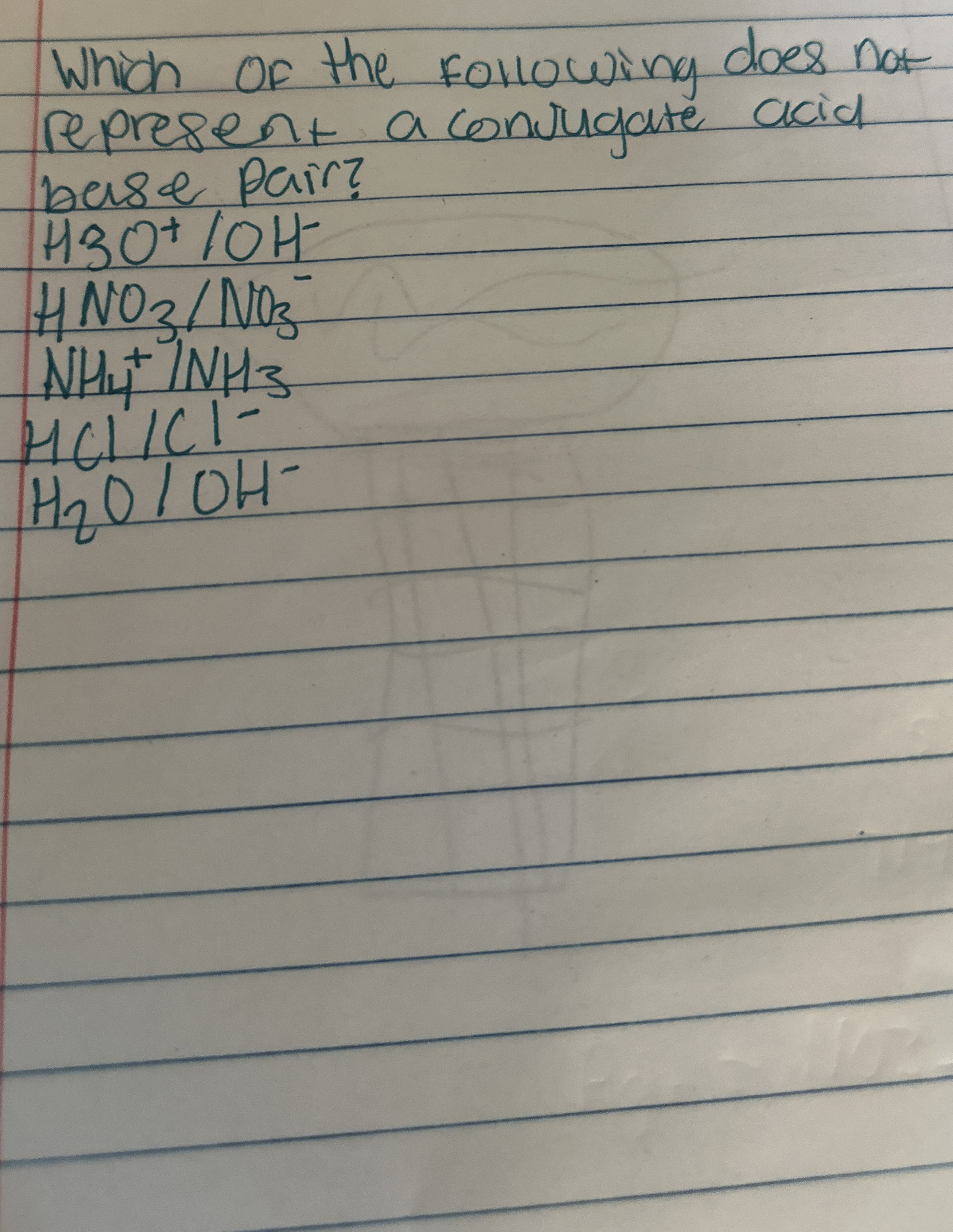 Solved Which of the following does not represent a conuugate | Chegg.com