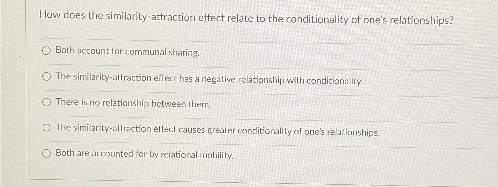Solved How does the similarity-attraction effect relate to | Chegg.com