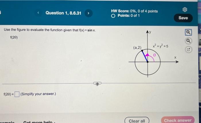 Solved Use the figure to evaluate the function given that | Chegg.com