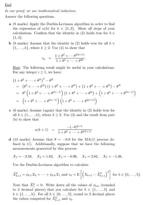 Q1) Consider the following MA(1) process which is | Chegg.com