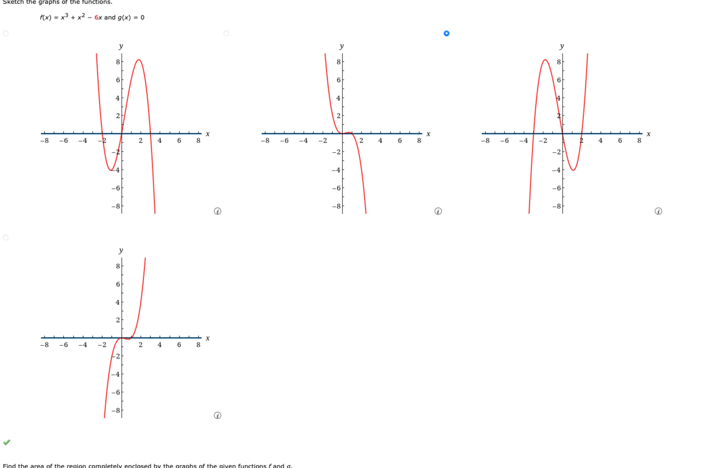 Solved Sketch the graphs of the functions.f(x)=x3+x2-6x ﻿and | Chegg.com
