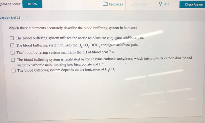 Solved inment Score: 80.1% Resources Hint Check Answer | Chegg.com