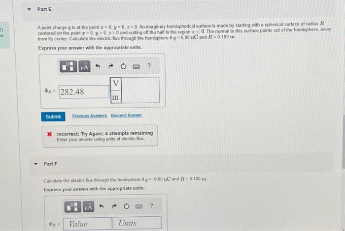 Solved A point charge q is at the point x=0,y=0,z=0. An | Chegg.com