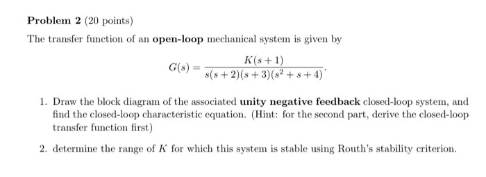 Solved Problem 1 (20 points) A low-inertia plotter may be | Chegg.com