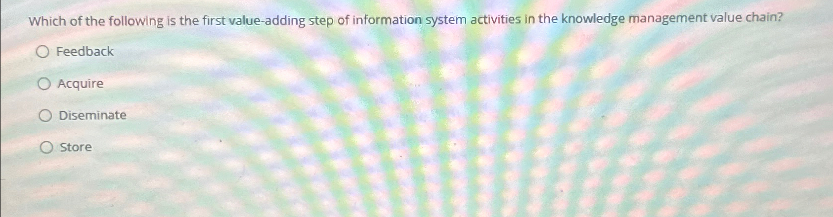 Solved Which of the following is the first value-adding step | Chegg.com