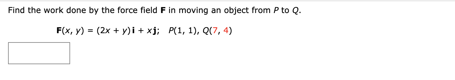 Solved Find the work done by the force field F ﻿in moving an | Chegg.com
