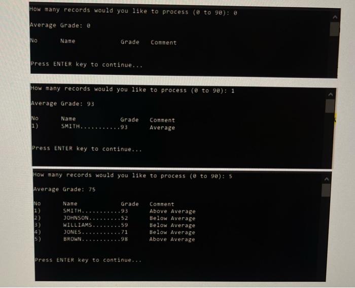 Solved please use C++ for the programi attached screenshots | Chegg.com