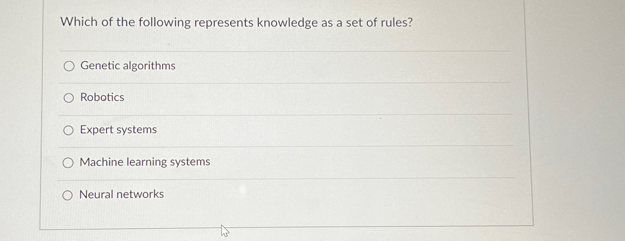 Solved Which of the following represents knowledge as a set | Chegg.com