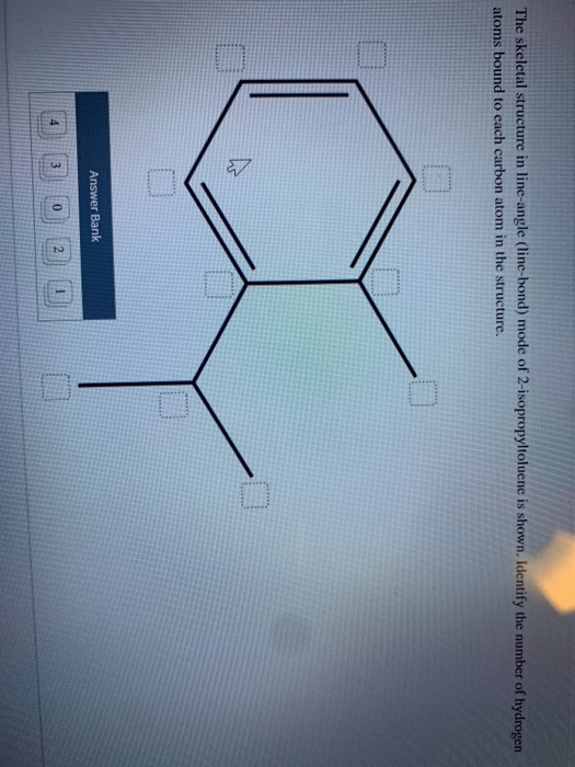 Solved The skeletal structure in line-angle (line-bond) mode | Chegg.com
