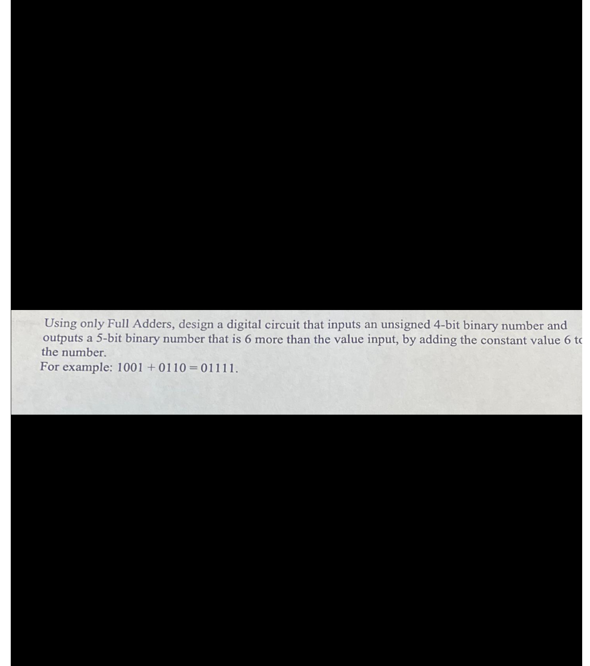 Using only Full Adders, design a digital circuit that | Chegg.com