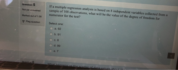 Solved Consider a regression model involving more than one | Chegg.com