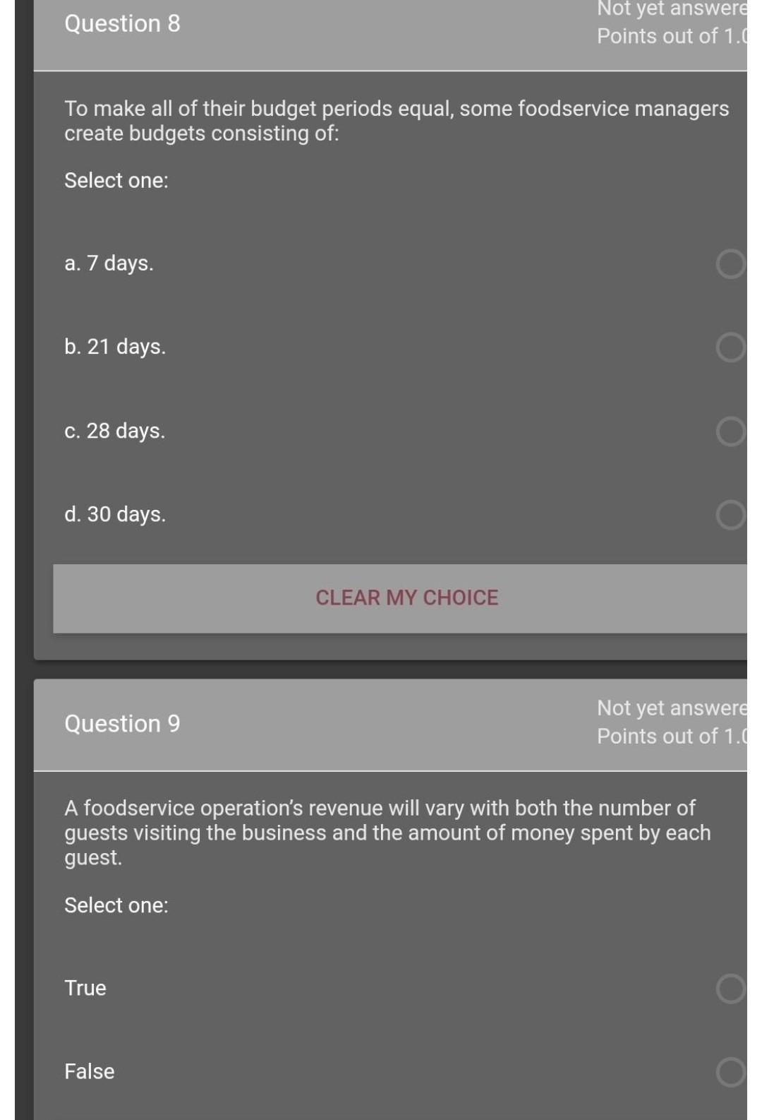Solved Other Math: Culinary Arts Education Math Questions: | Chegg.com