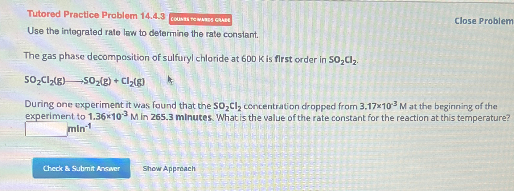 Solved Tutored Practice Problem 14.4.3COUNIS TOWARDS | Chegg.com