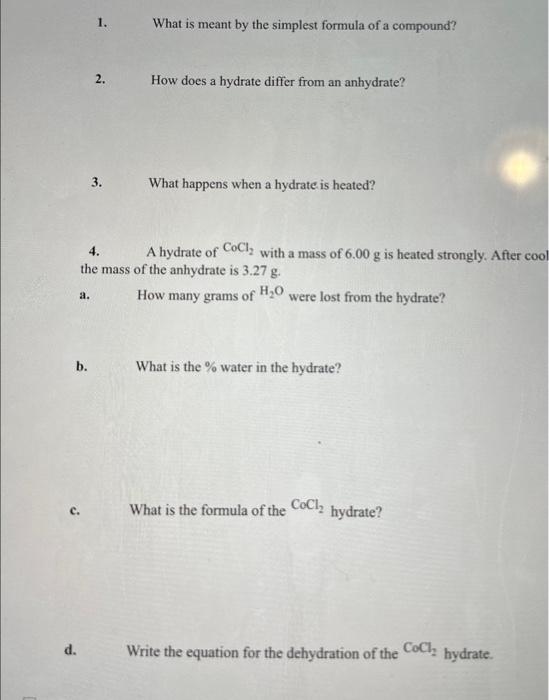 Solved C. b. d. a. 1. 2. 3. What is meant by the simplest | Chegg.com